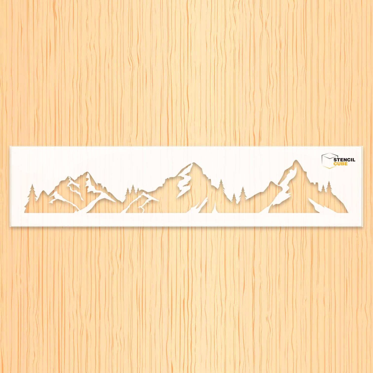 Mountain Range Stencil - Etsy