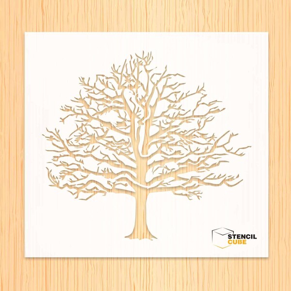Large Tree Stencil - Etsy