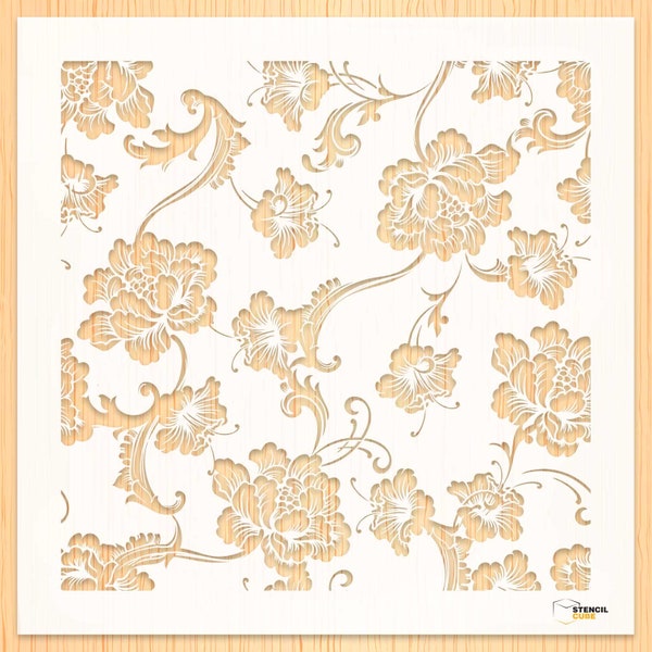 Floral Wall Stencils - Etsy