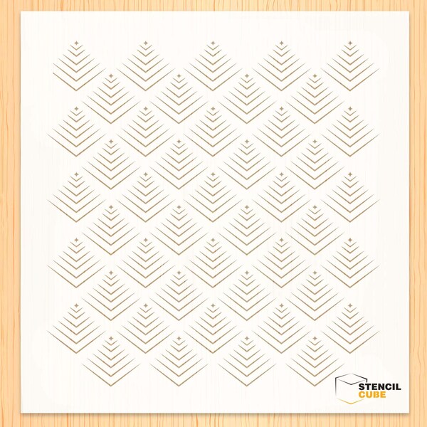 Pyramids Stencil - Etsy