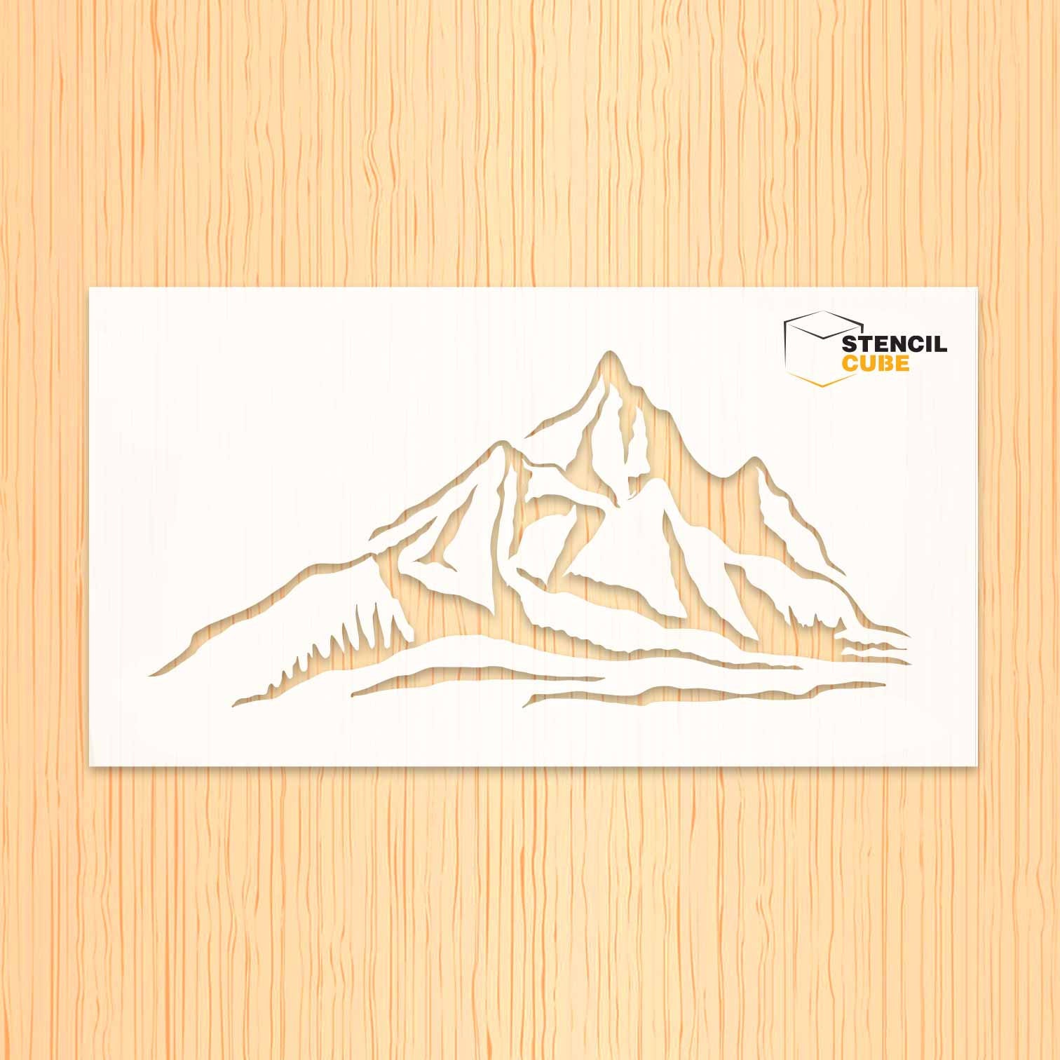 Mountain Huge Stencil - Etsy