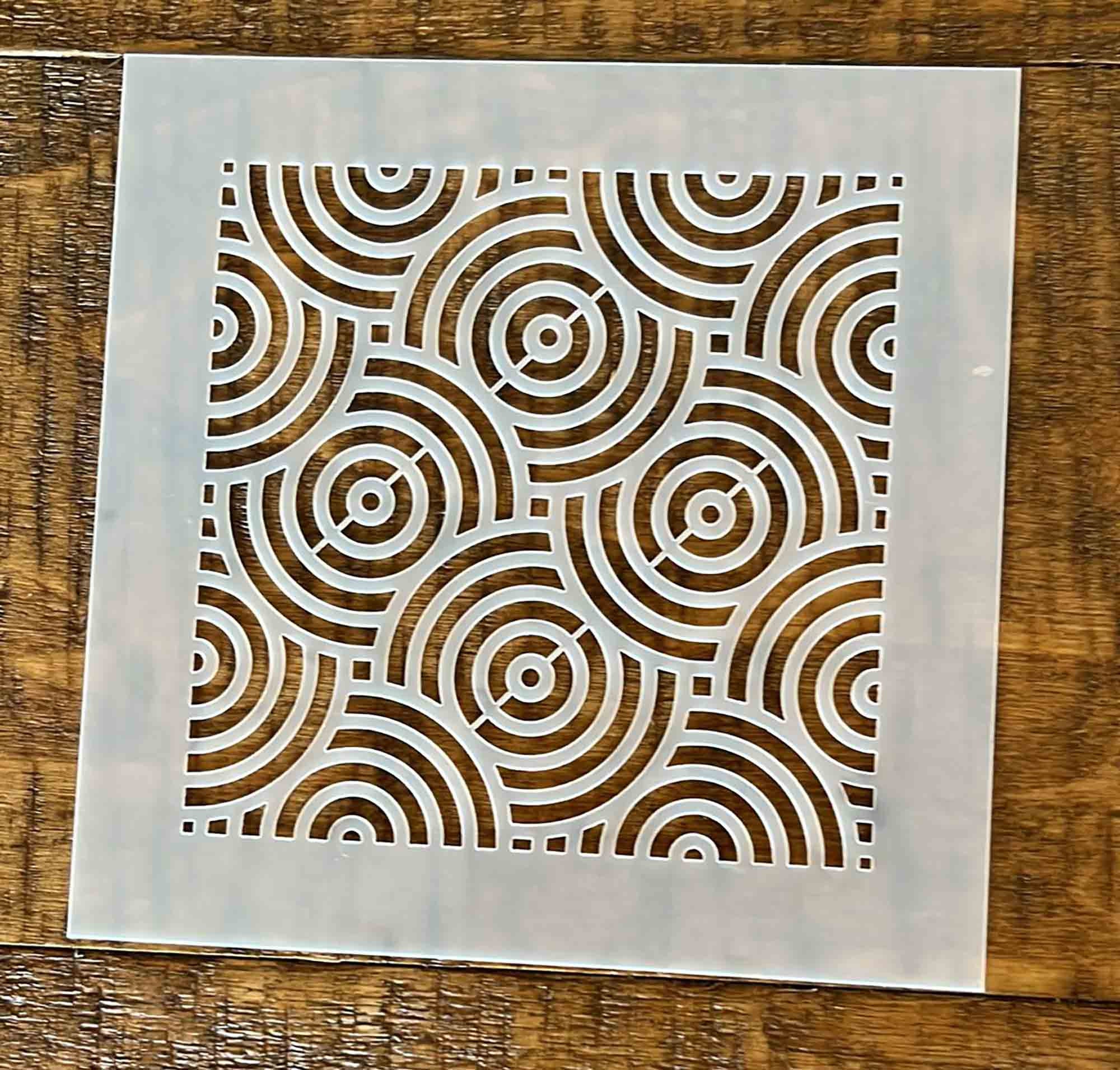 Circle Pattern Stencil - Etsy