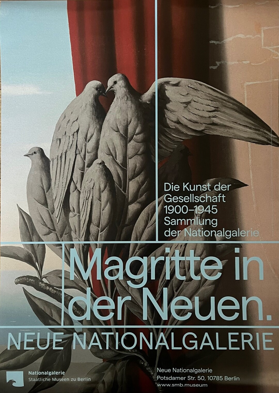 René Magritte. Original Exhibition. Museum Poster. New - Etsy