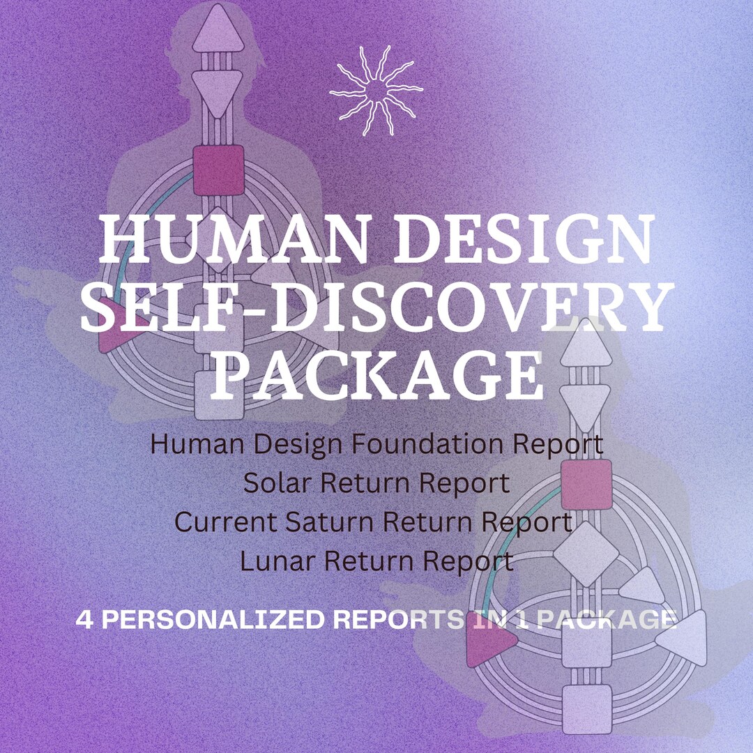 Human Design Reports | 4-in-1 Personalized Digital PDF Reports ...