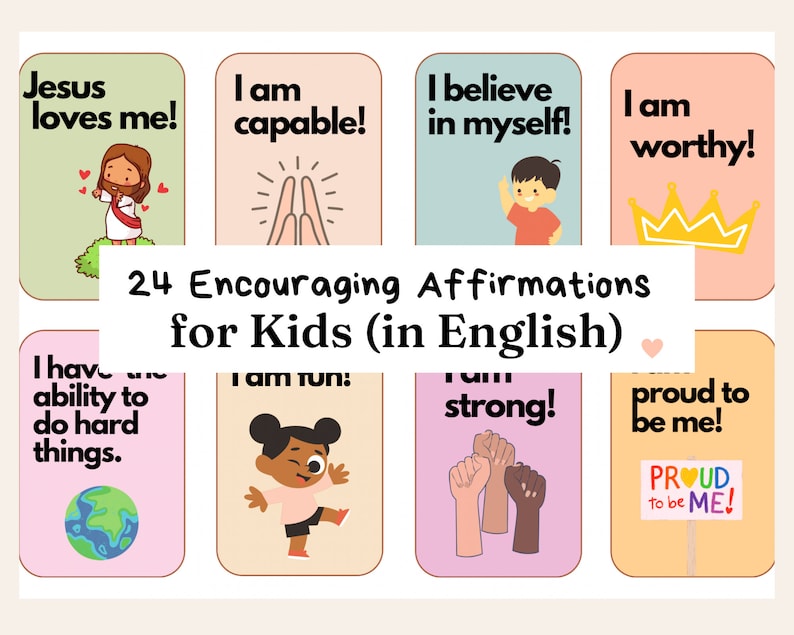 Affirmations for Kids | English | Positive Statements | Daily Reminders ...