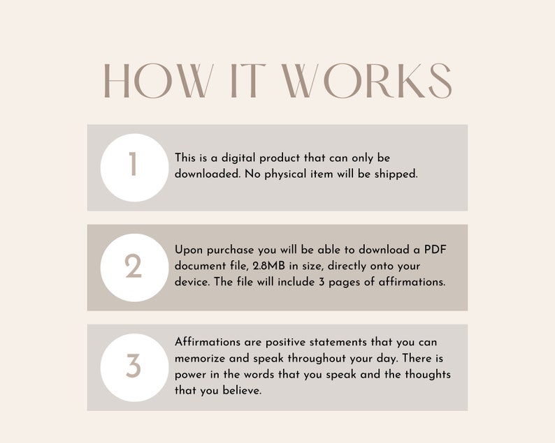 Affirmations for Kids | English | Positive Statements | Daily Reminders | Digital | Download ...