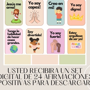Afirmaciones para Niños / Tarjetas de afirmaciones / Para niños ...
