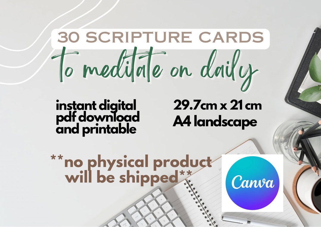 Shareable Scripture Cards | Bible Verse | Digital Printable | Digital ...
