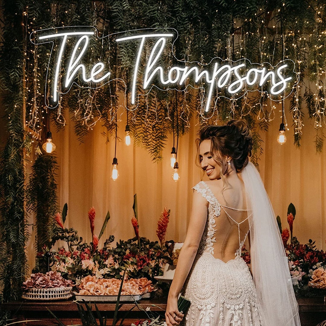 Wedding Custom Neon Sign / Wedding Neon Sign / Marriage Neon Sign ...