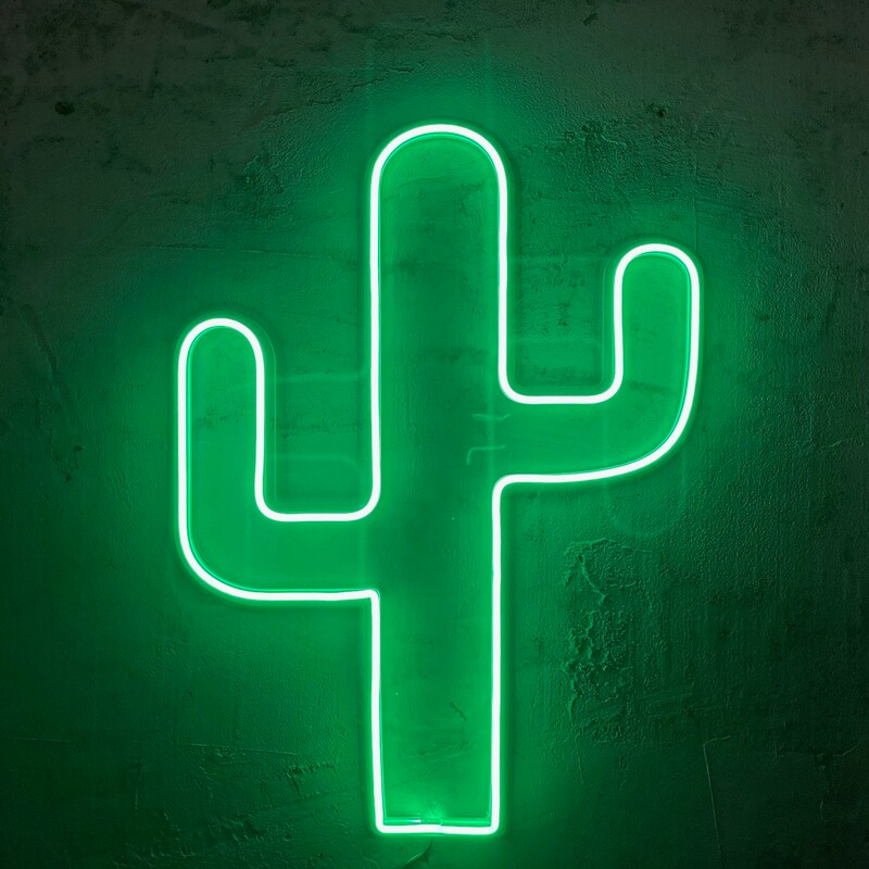 Neon Cactus - Etsy