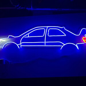 Custom Car Neon Sign: Personalized Garage Decor / Car Logo Sign/ Neon ...