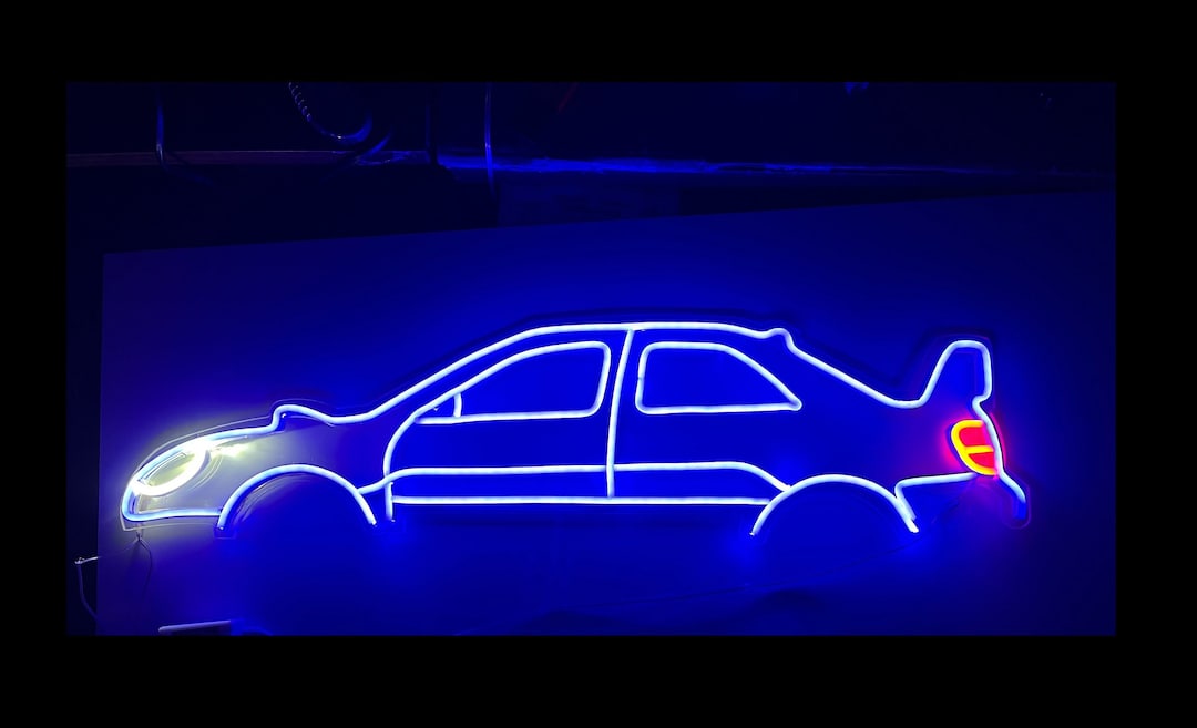 Impreza Car Neon Sign / Neon Sign / Neon Sign Bedroom / Neon Light Sign ...