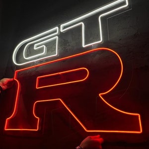GTR Car Logo Neon Sign / Garage Decor /car Enthusiast Gift / Garage ...