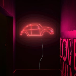 Beetle Neon Sign / Beetle Neon Sign / Beetle Neon Sign Bedroom / Neon ...