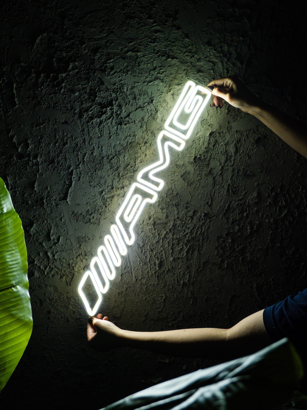 Amg Car Neon Sign / Neon Sign / Logo Neon Sign / Neon Sign Bedroom ...