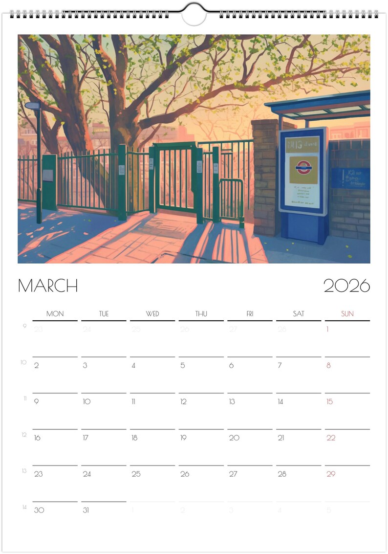Behind the Line 2026 Art Calendar | London Underground Gifts ...