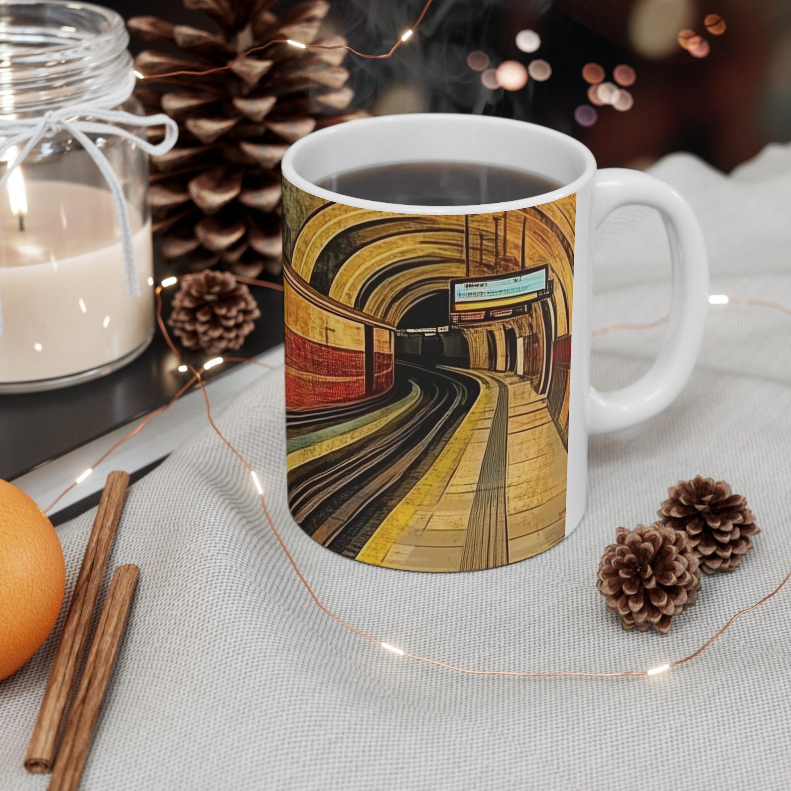Coffee Mug, London Underground Design - Tea Cup, Gift for Travellers ...