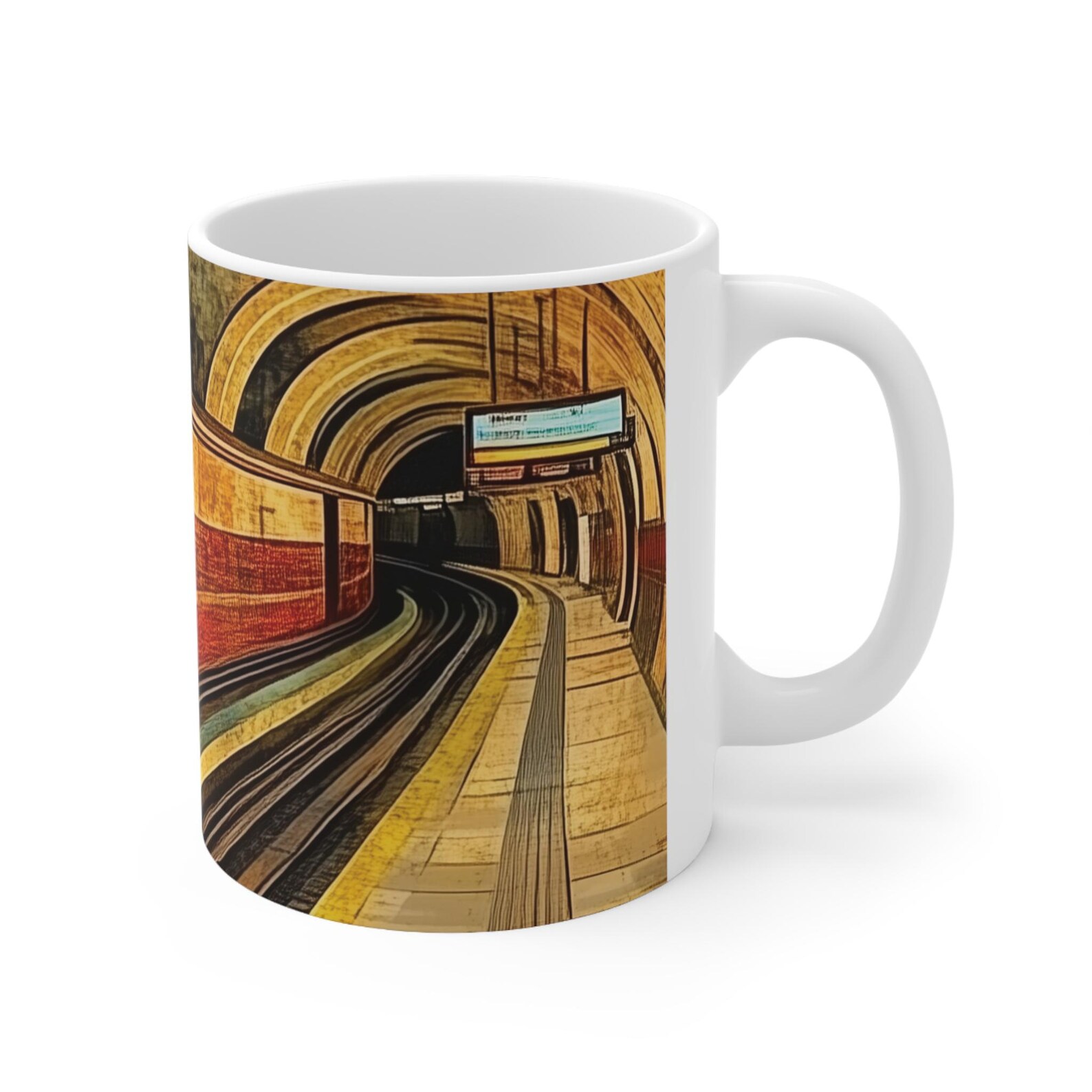 Coffee Mug, London Underground Design - Tea Cup, Gift for Travellers ...