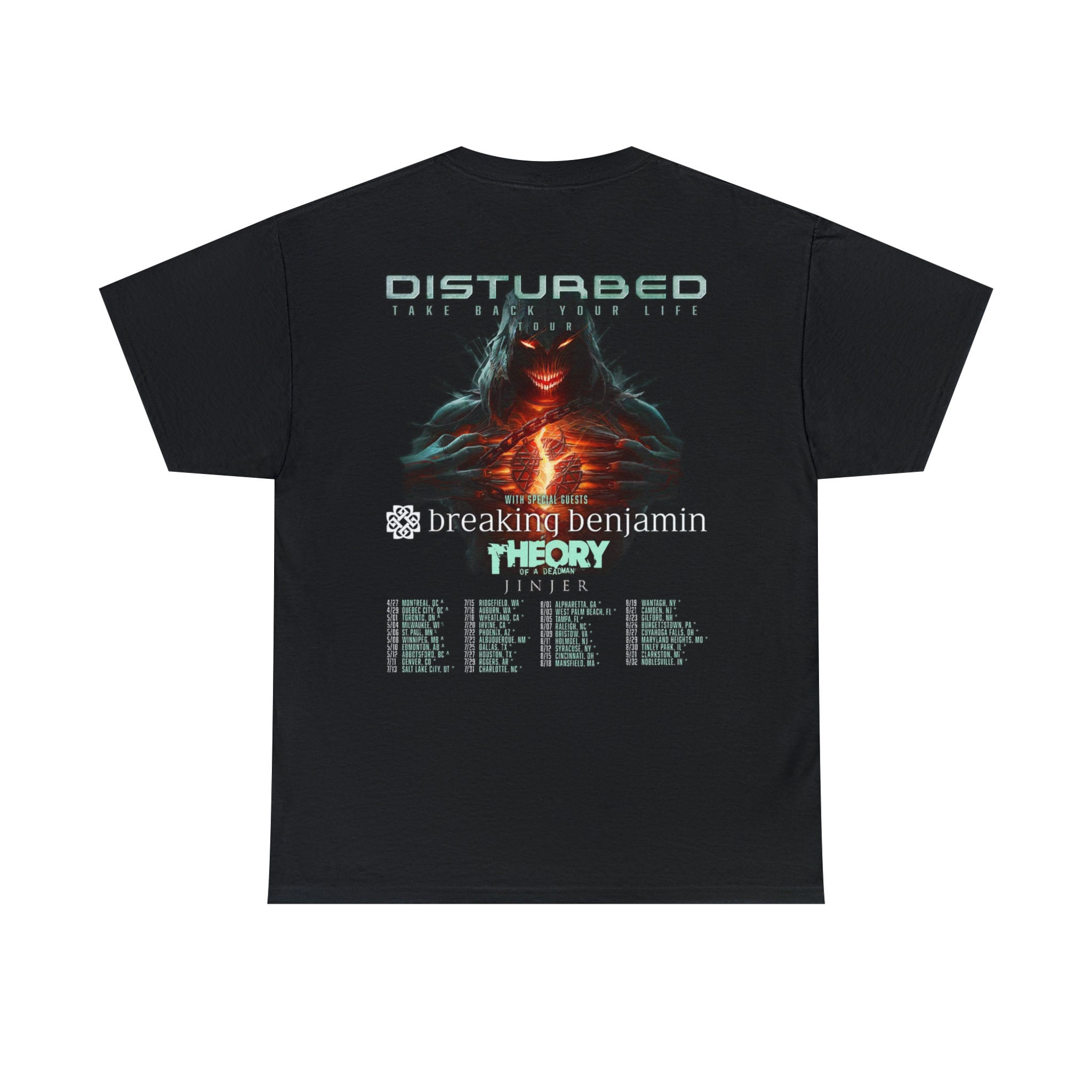 Disturbed Take Back Your Life Tour 2023 T-shirt sold by Olive Bib ...