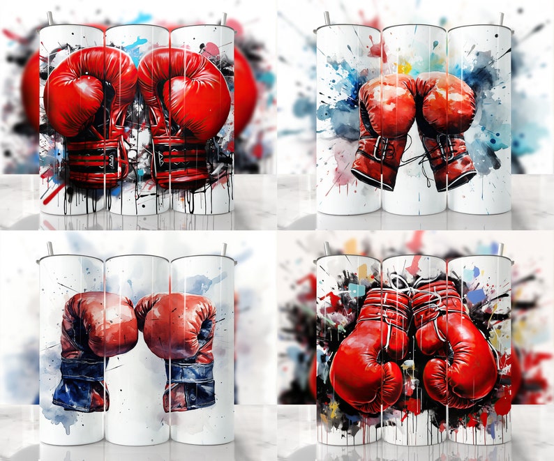 Boxing Tumbler Wrap Bundle, 20oz Tumbler Wrap, Sport Tumbler Wrap ...