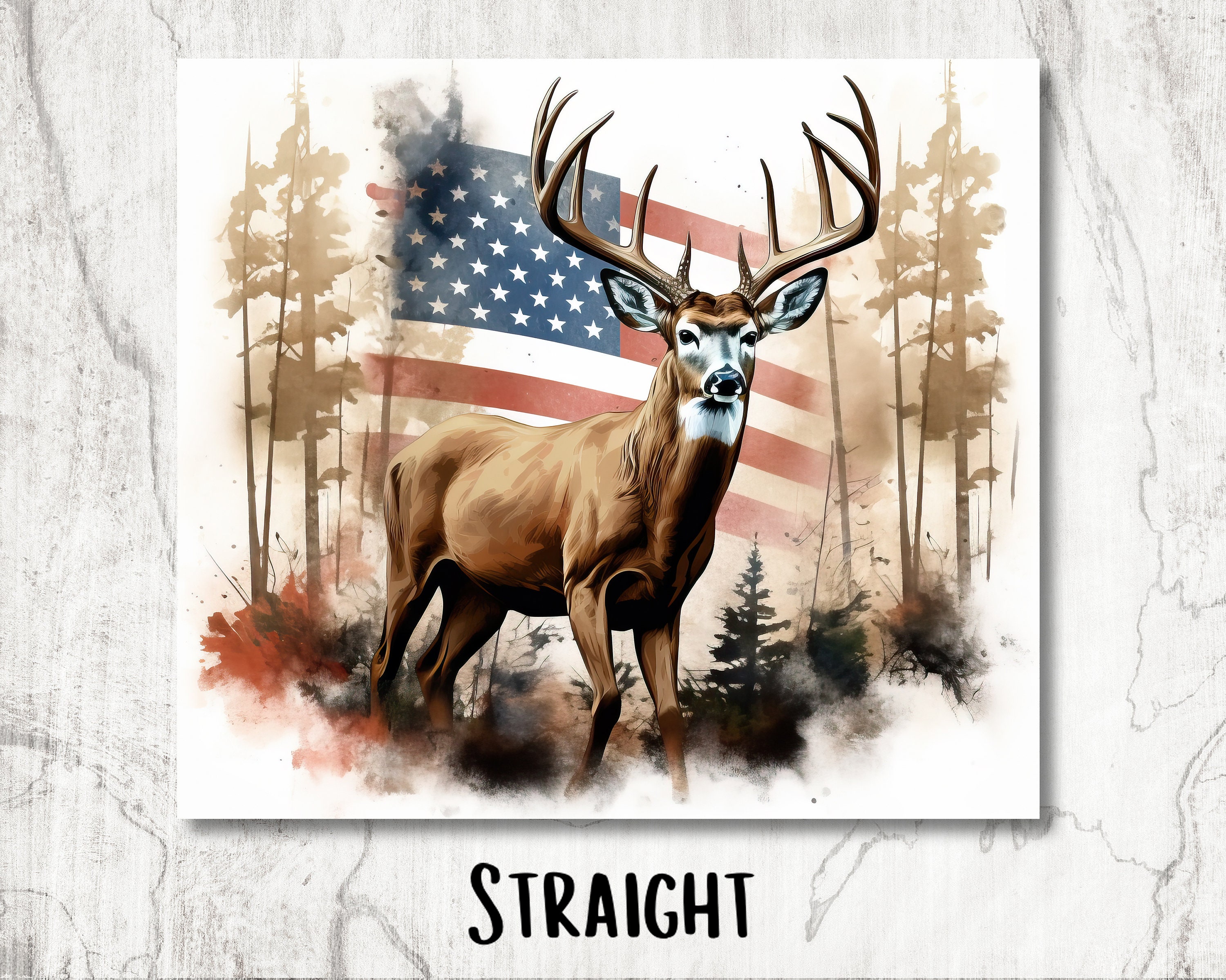 Hunting Tumbler Wrap Deer Hunting Tumbler Wrap American - Etsy