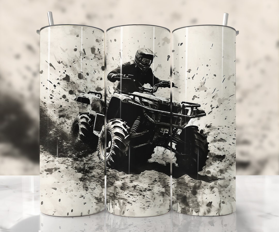 ATV Tumbler Wrap, 4 Wheeler Tumbler Wrap, Tumbler ATV Wrap , Straight ...
