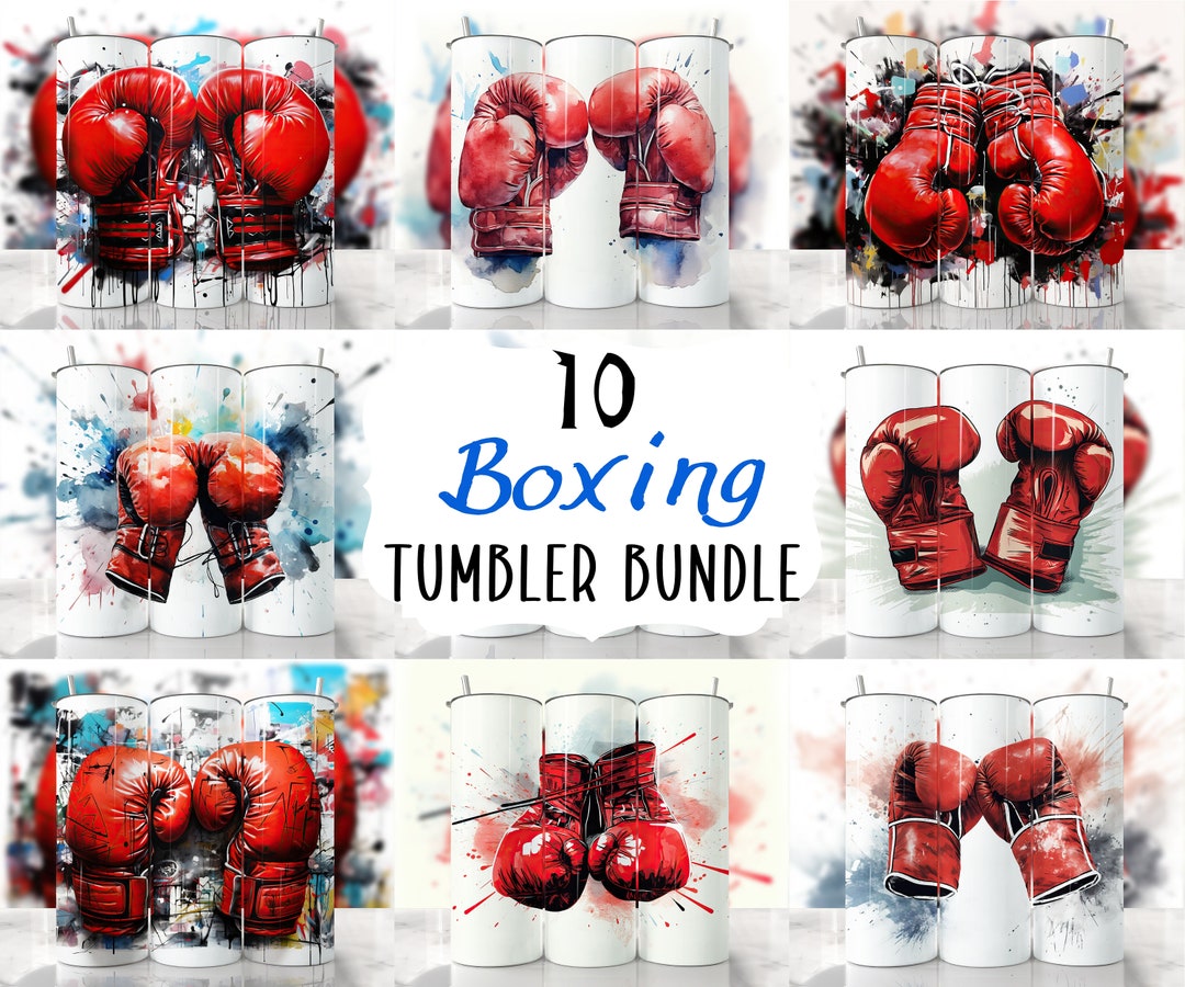 Boxing Tumbler Wrap Bundle, 20oz Tumbler Wrap, Sport Tumbler Wrap ...