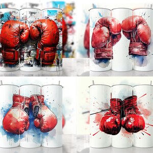 Boxing Tumbler Wrap Bundle, 20oz Tumbler Wrap, Sport Tumbler Wrap ...
