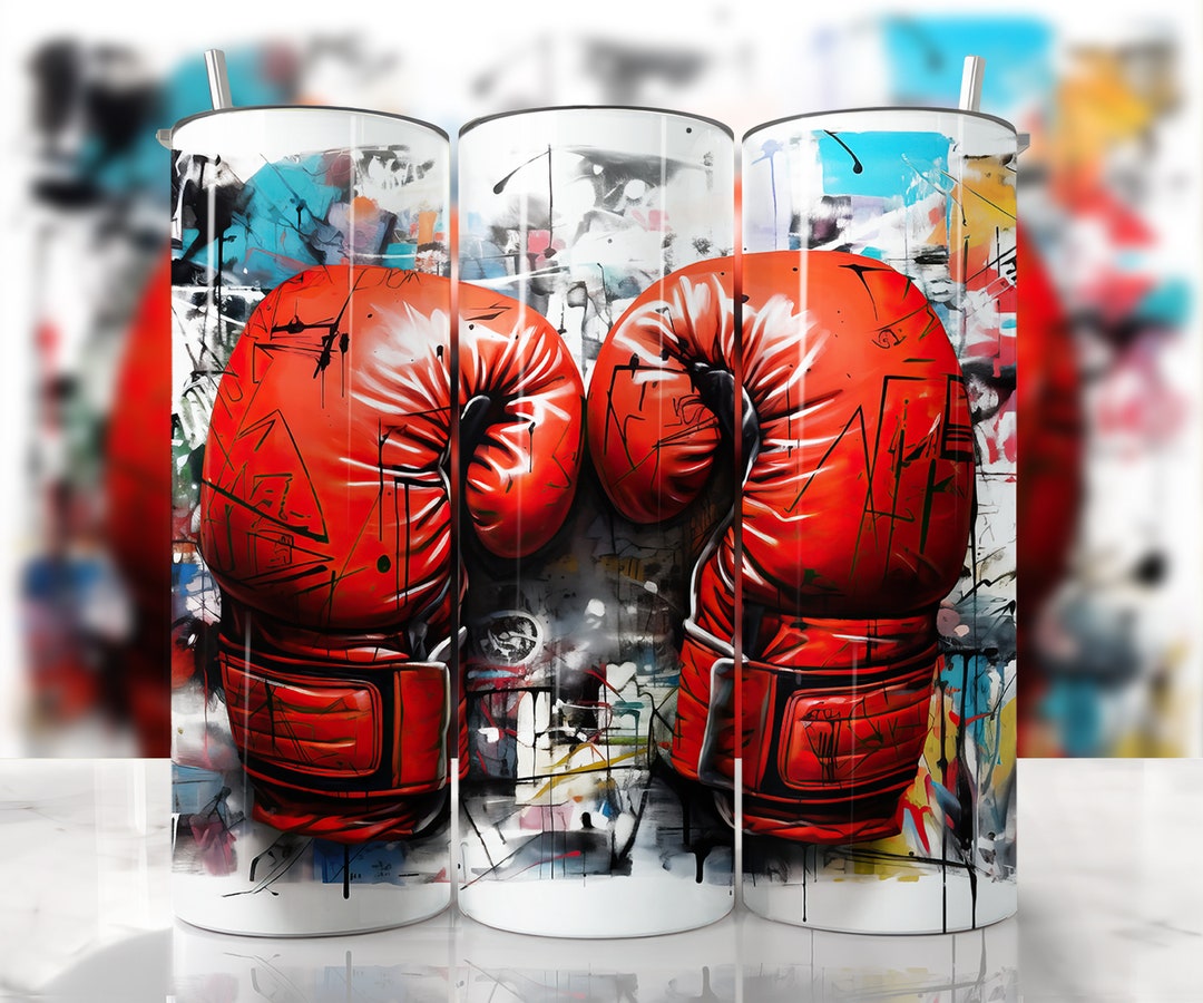 Boxing Tumbler Wrap, 20oz Tumbler Wrap, Sport Tumbler Wrap, Straight ...