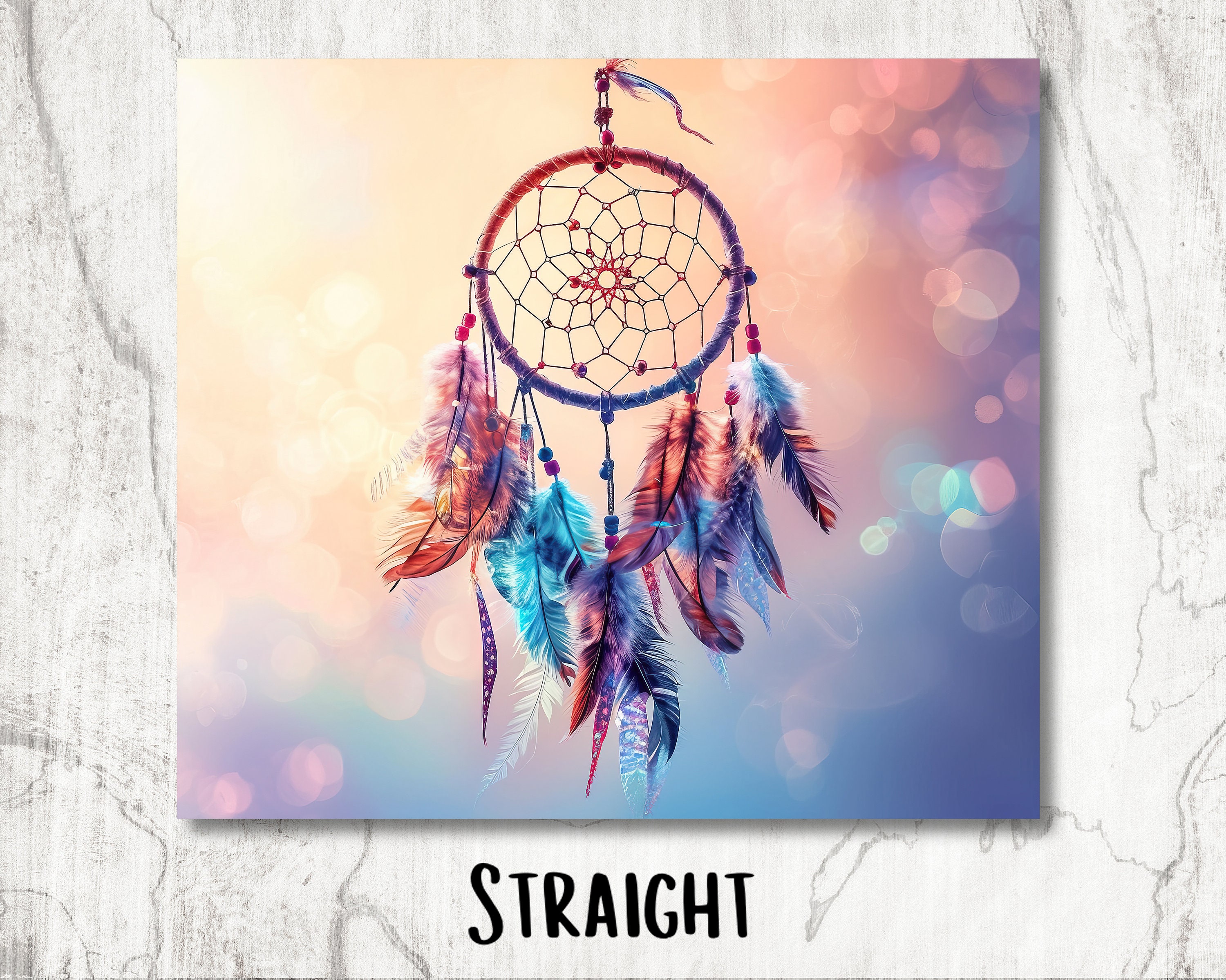 Dream Catcher Tumbler Wrap Png, Dream Catcher Png, Boho Tumbler Wrap, Spiritual Tumbler Wrap ...
