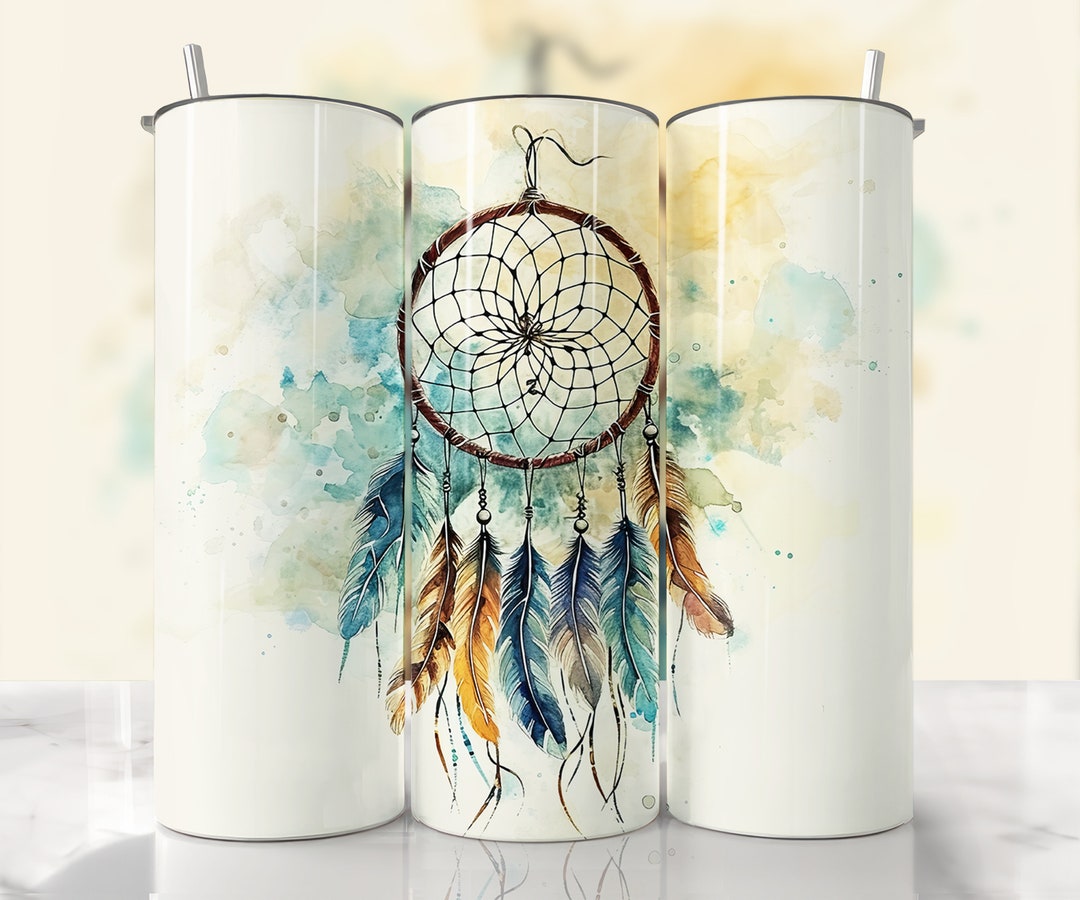 Dream Catcher Tumbler Wrap, Dream Catcher Png, Boho Tumbler Wrap Png ...