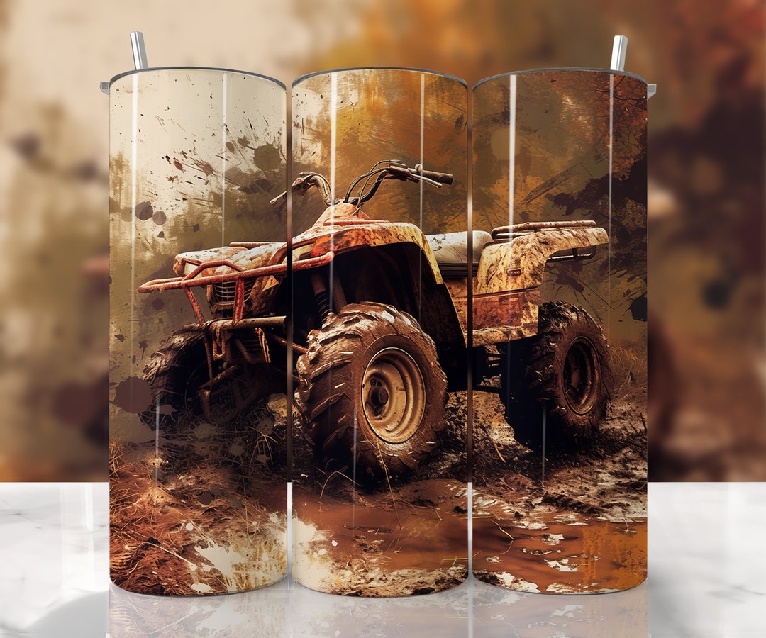 ATV Tumbler Wrap, Four Wheeler Tumbler Wrap Png, Straight & Tapered ...