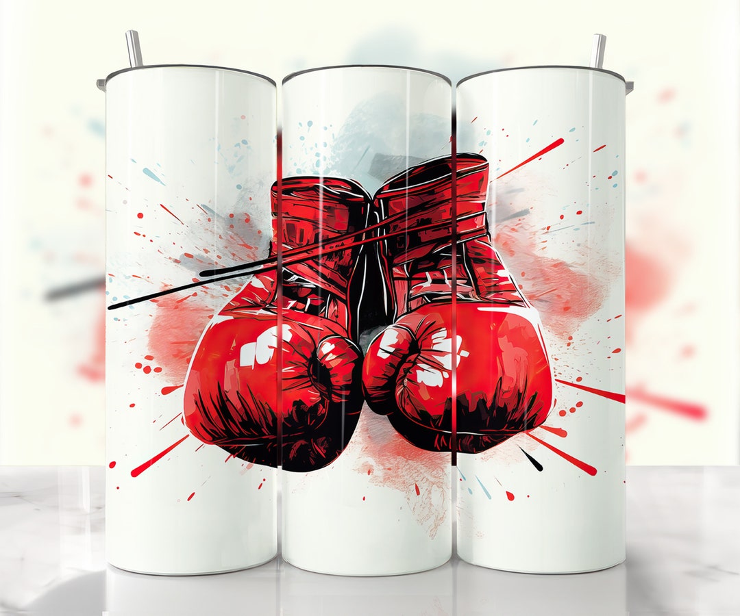 Boxing Tumbler Wrap, 20oz Tumbler Wrap, Sport Tumbler Wrap, Straight ...