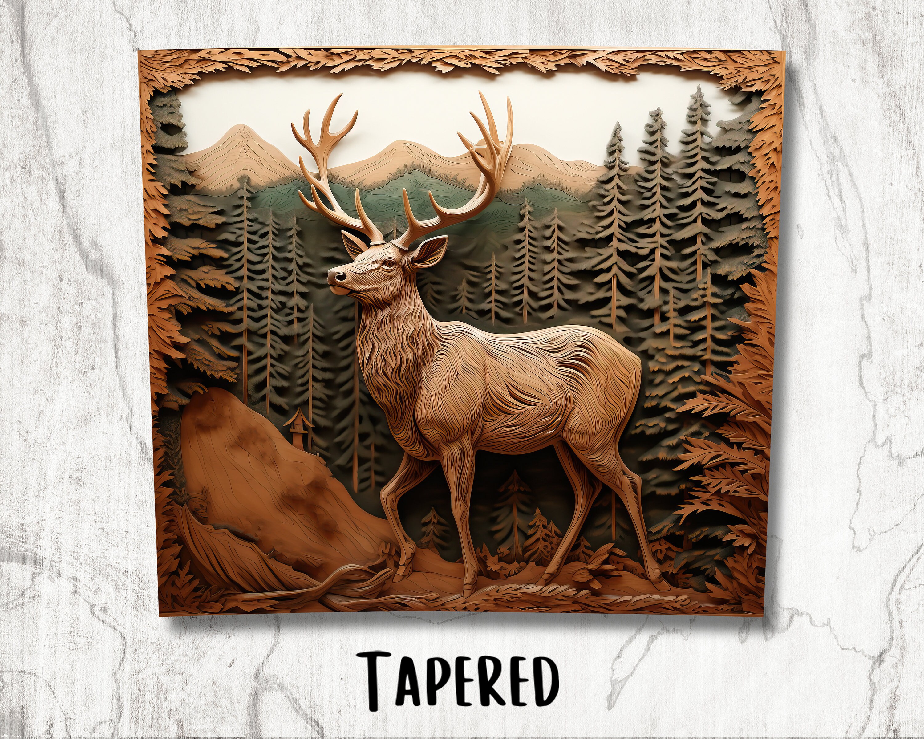 Wood Engraved Hunting Tumbler Wrap Deer Hunting Tumbler Wrap - Etsy