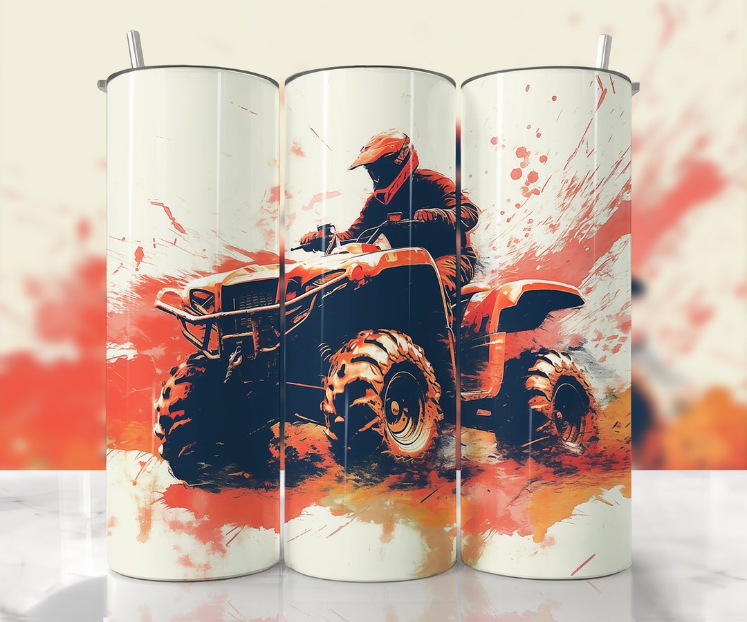 ATV Tumbler Wrap, 4 Wheeler Tumbler Wrap, Tumbler ATV Wrap , Straight ...