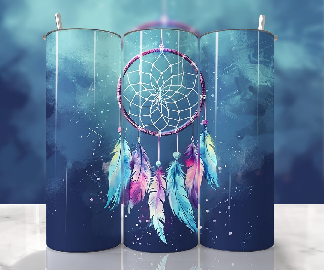 Dream Catcher Tumbler Wrap, Dream Catcher Png, Boho Tumbler Wrap ...