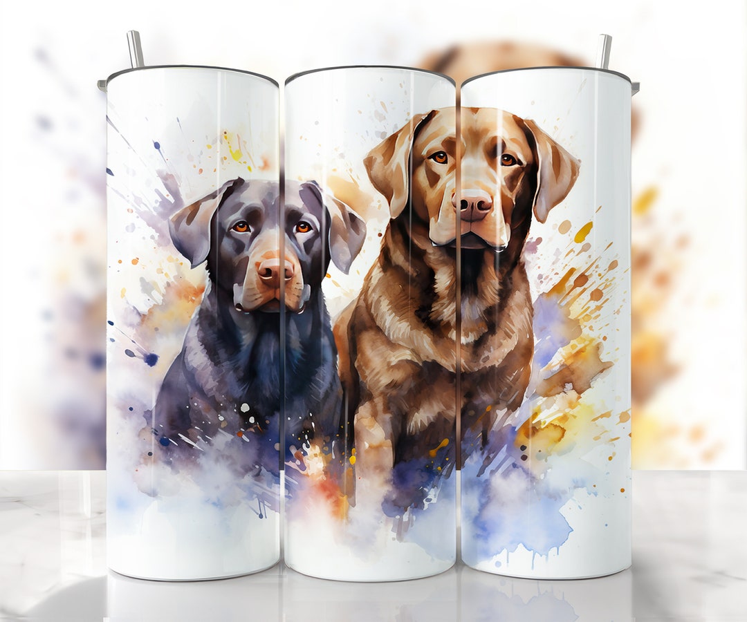 Labrador Retriever Tumbler Wrap, Seamless Tumbler Wrap Png, Dog ...