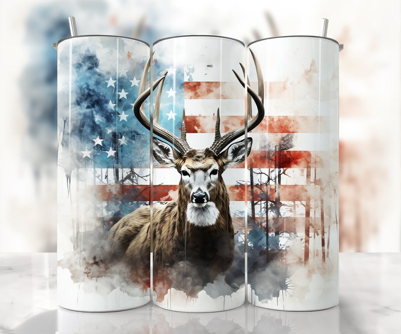 Hunting Tumbler Wrap, Deer Hunting Tumbler Wrap, American Hunting ...