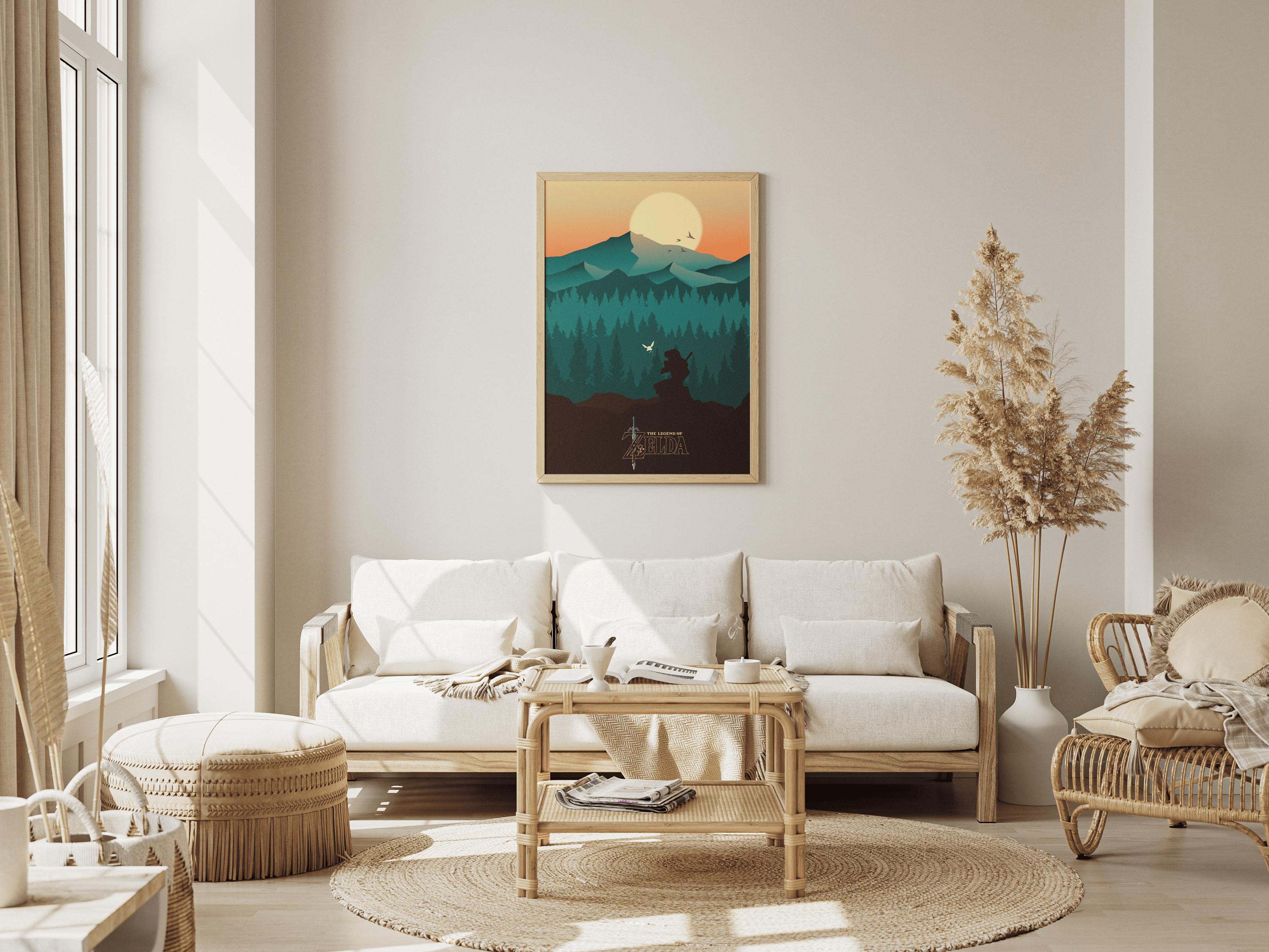 The Legend of Zelda Poster, Link Poster, Ocarina of Time, BOTW ...