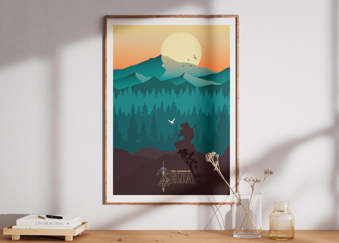 The Legend of Zelda Poster/ Link Poster/ Ocarina of Time/ BOTW ...