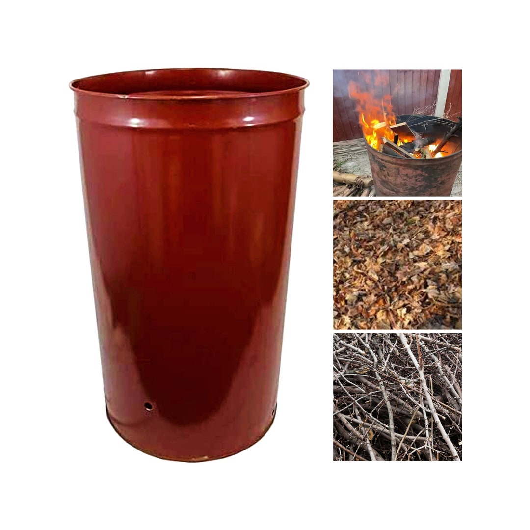 Large Steel Incinerator Bin 210 Litre Steel Drum Burner Barrel 210L ...