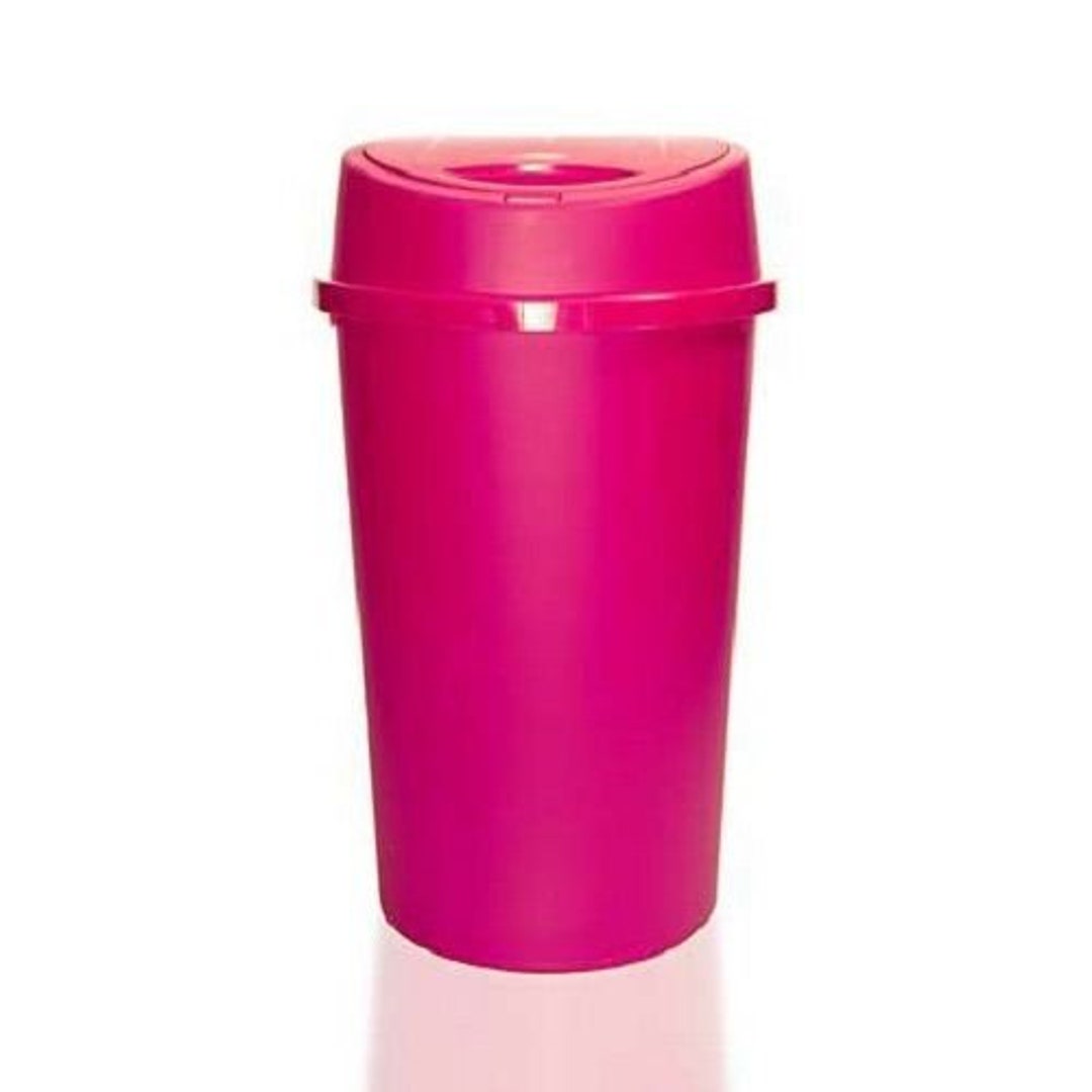 Pink Touch Top Kitchen Bin, 45L Cylinder Trash Can - Etsy