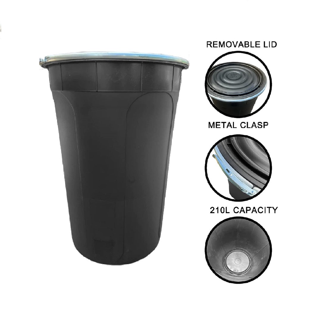 210L Large Shipping Drum, Plastic Barrel Drum Strong Industry Container ...