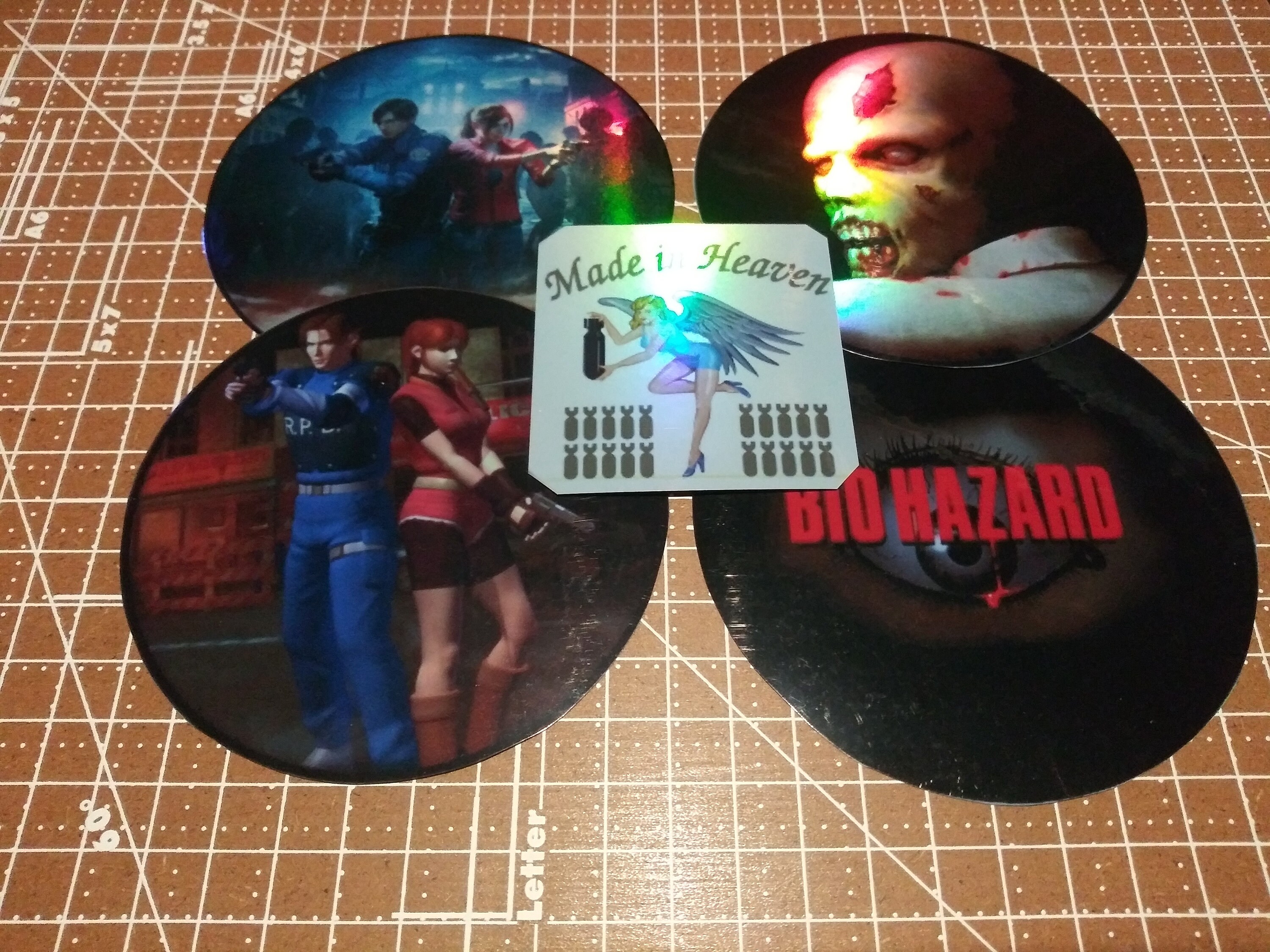 Resident Evil Bundle 2 Holographic Sticker - Etsy