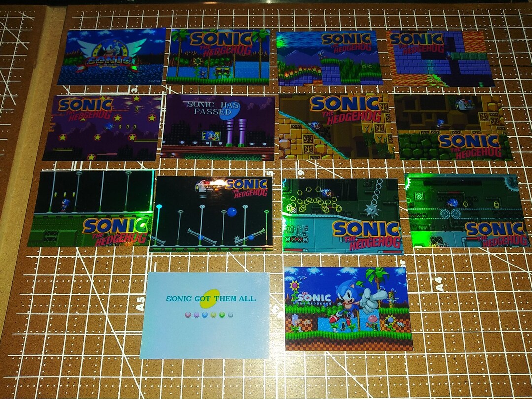 Sonic the Hedgehog Mini Retro Holographic Stickers (bundle) - Etsy