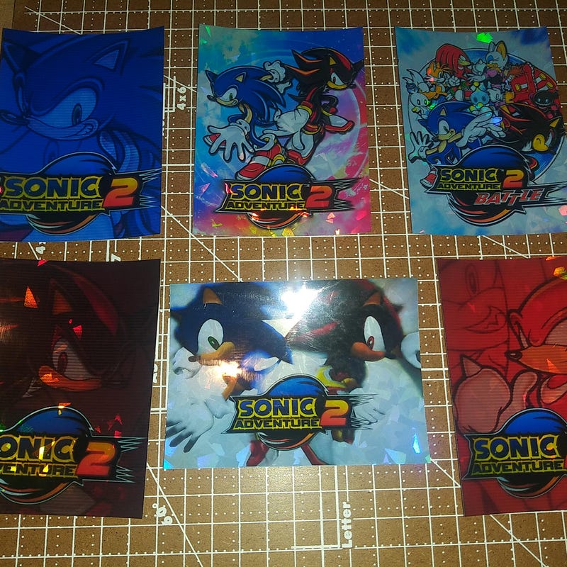 Sonic Sticker Holographic - Etsy