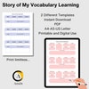 Language Learning Printable Materials for Vocabulary Practice Worksheet ...