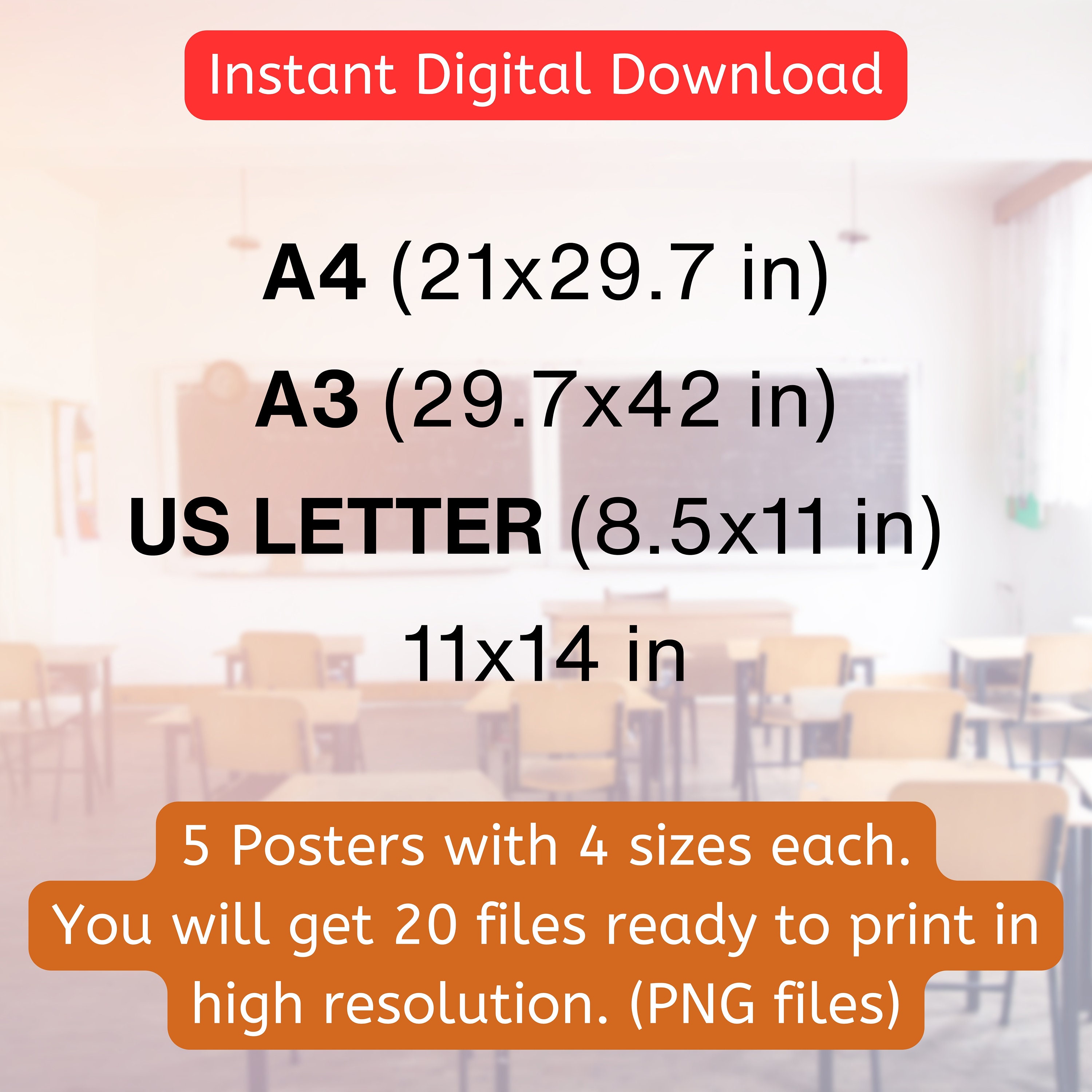 Filler Words High-resolution Posters for Language Learning Materials ...