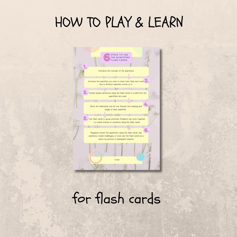 Language Learning Printable Flash Cards Prepositions Gift Cones Young ...