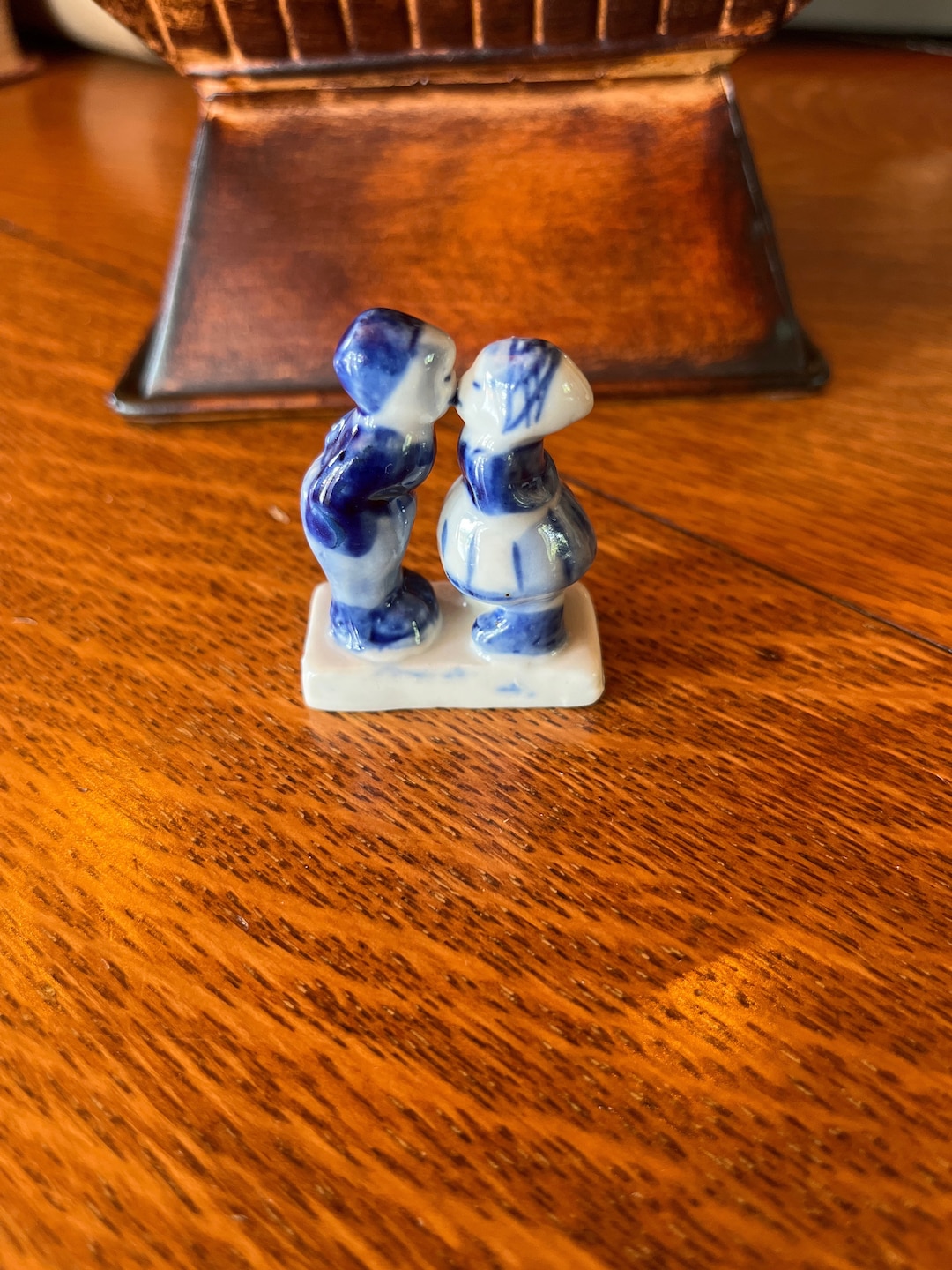 Miniature Blue Delft Souvenir Kissing Couple From Holland - Etsy